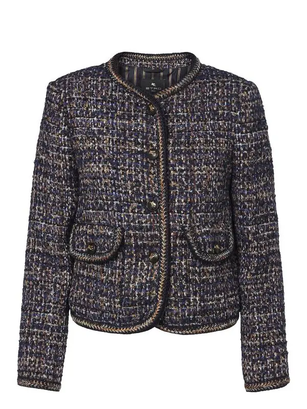 Etro Tweed Jacket - Blue