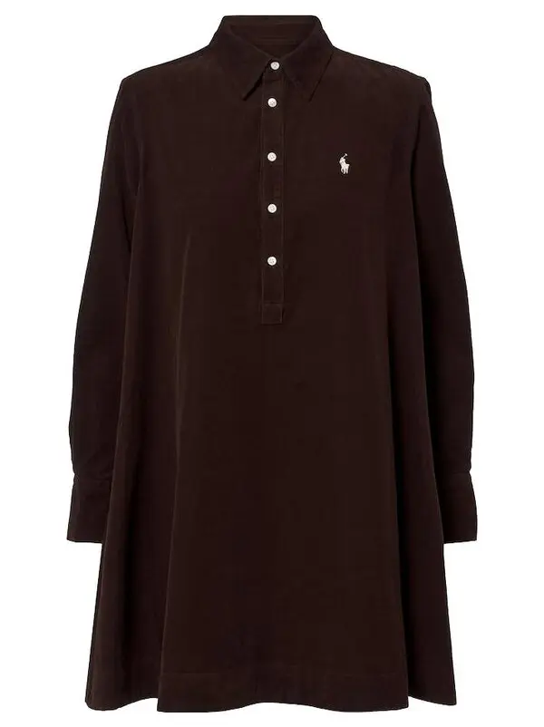Polo Ralph Lauren Cotton Corduroy Minidress - Brown