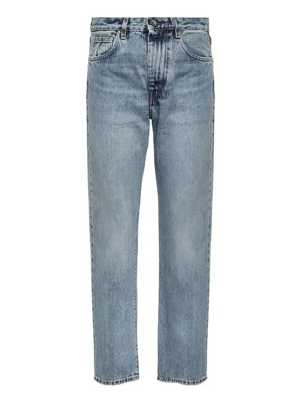 TOTEME Twisted Seam Mid-rise Straight Jeans In Worn - Blue