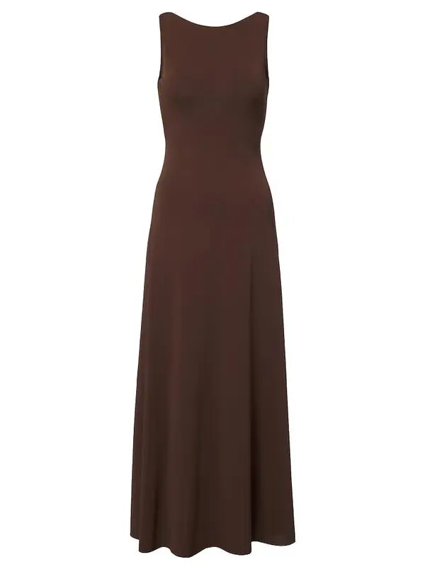 ERES Sculpture Jersey Midi Dress - Brown