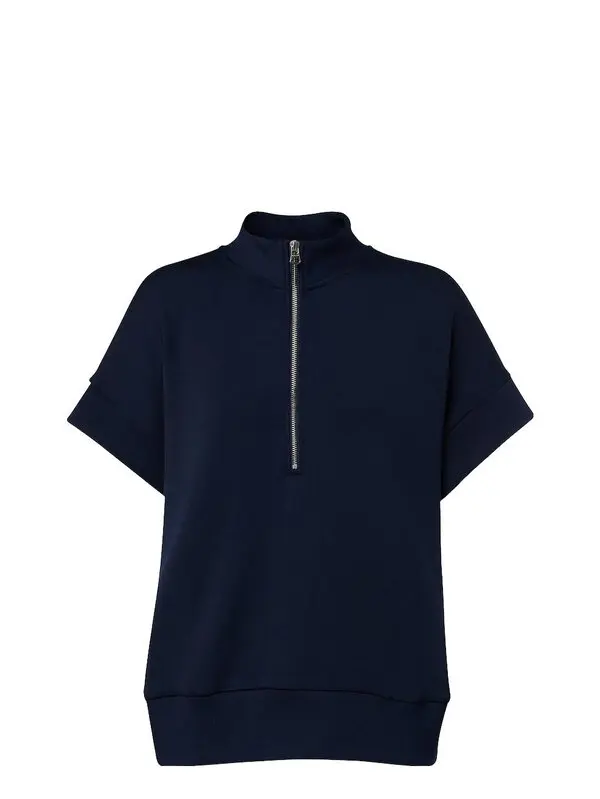 Varley Ritchie Half Zip Sweatshirt - Blue