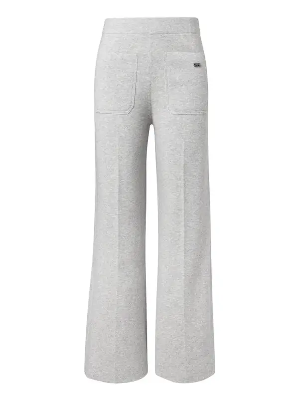 Victoria Beckham Wool And Cashmere Wide-leg Pants - Grey