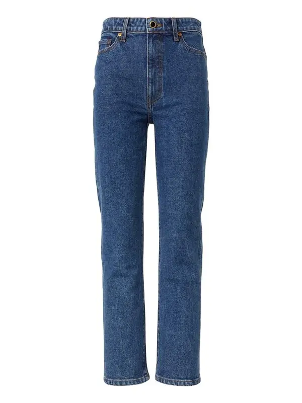 Khaite Abigail High-rise Straight Jeans - Blue