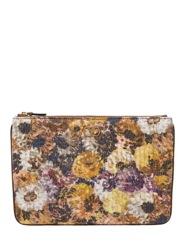 Valentino Garavani Vlogo Floral Jacquard Pouch - Multicoloured