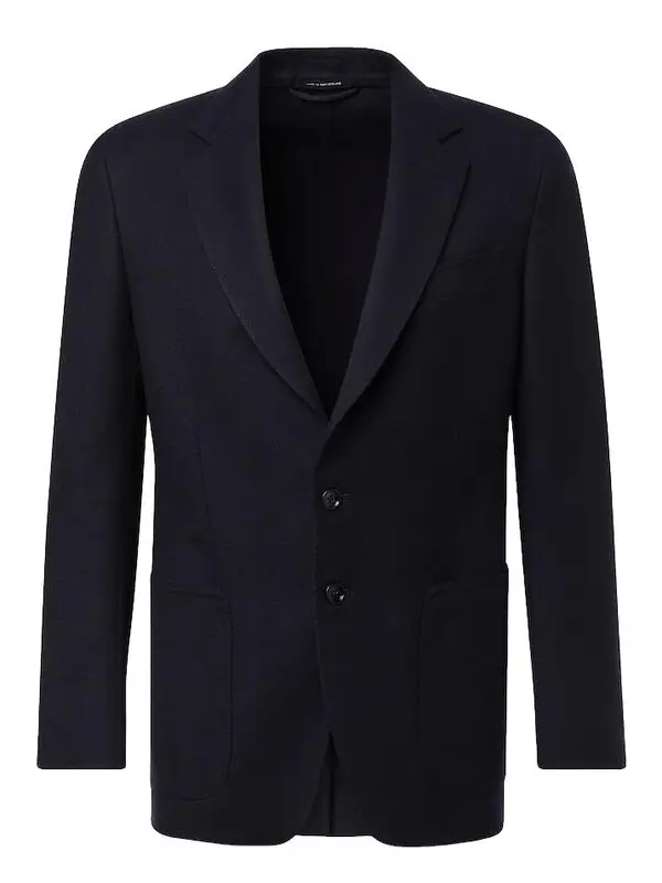 TOM FORD Wool Jacket - Blue