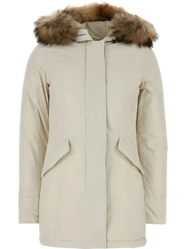 Woolrich Arctic Parka With Fur Trim - White