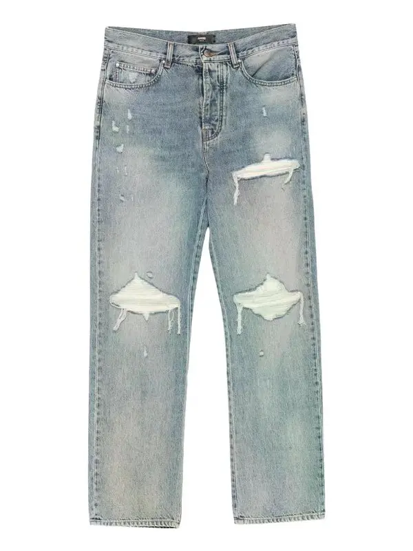 Amiri Logo-patch Jeans - Blue