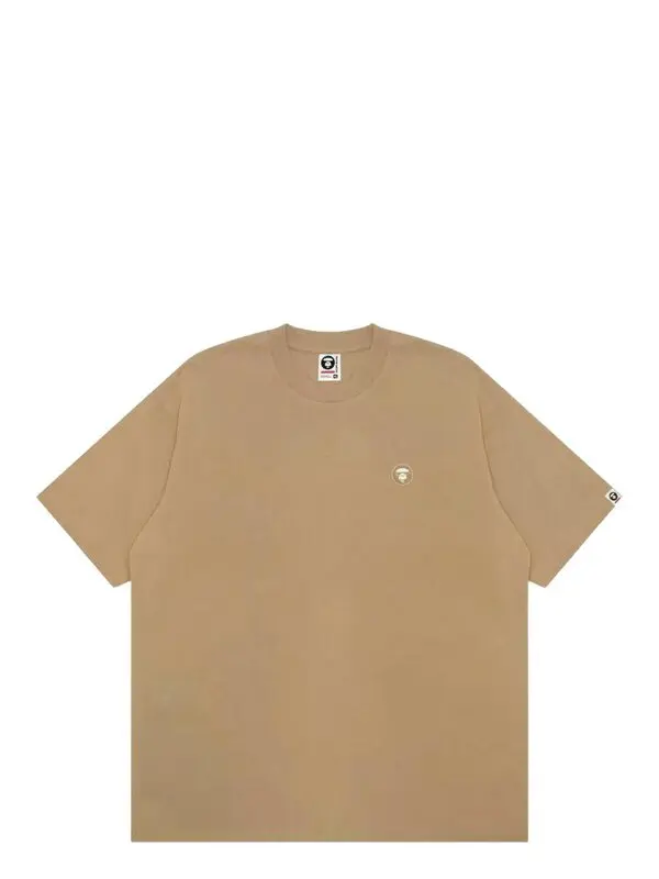 AAPE BY *A BATHING APE Moonface Logo-patch T-shirt - Neutrals
