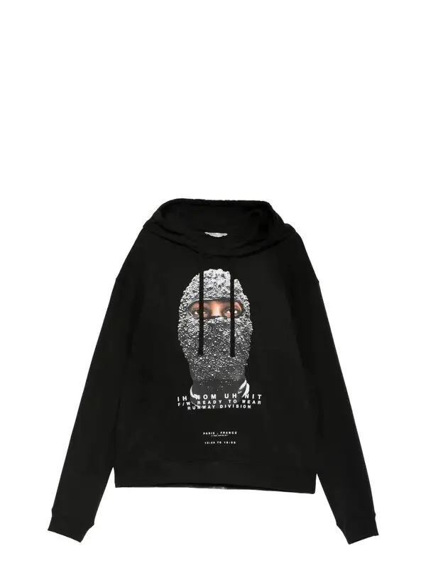 IH NOM UH NIT Graphic-print Hoodie - Black