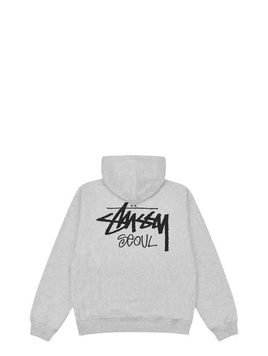 StÜssy Stock Seoul Hoodie - Ash Heather