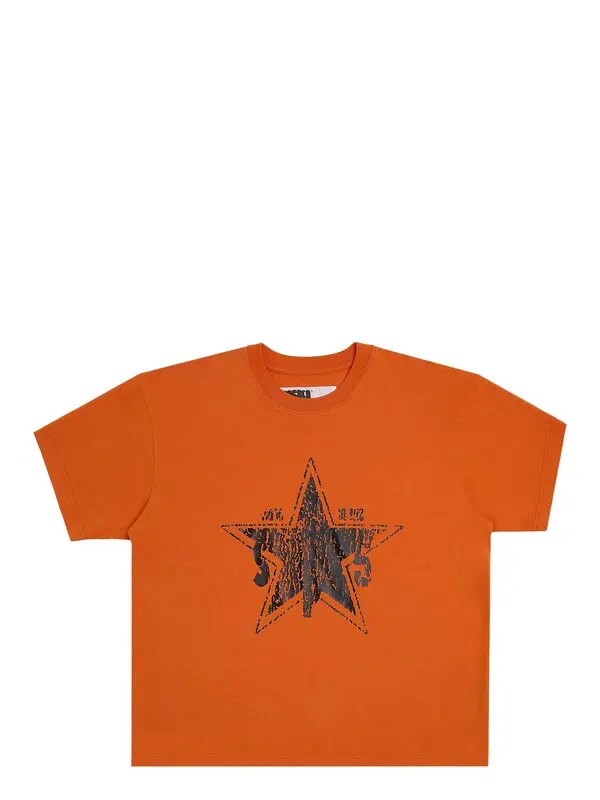 SP5DER Big Star Tee Orange - Red
