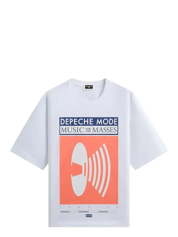 Kith Records For Depeche Mode Masses Tour Alex Tee - White