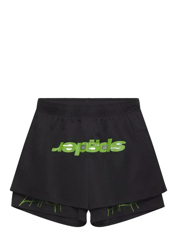 SP5DER Mesh Double Layer Short 'onyx - Black