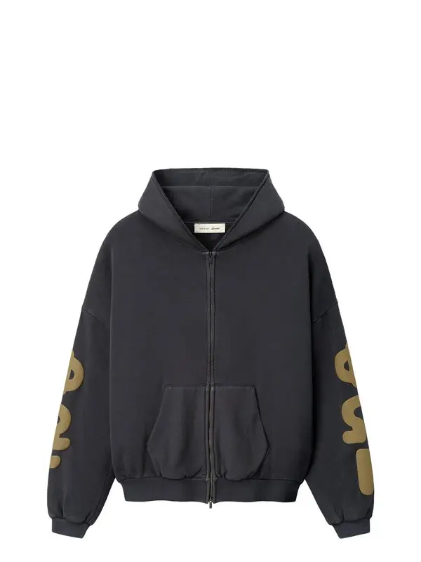 Fear Of God Zip-up Hoodie - Black