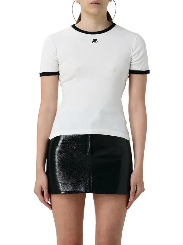 COURREGES Logo T-shirt - White
