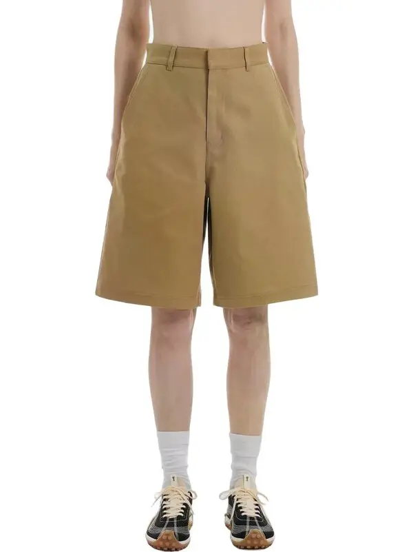 ADER ERROR Logo Patch Tailored Shorts - Neutrals