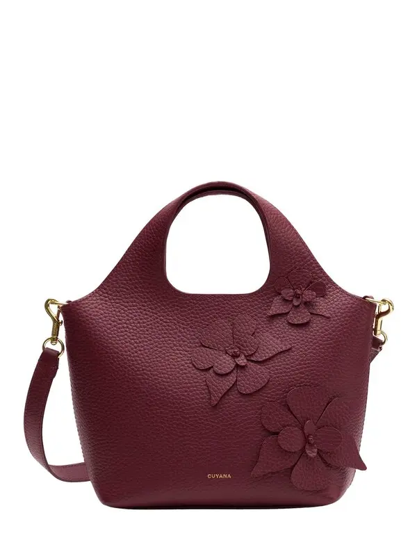 Cuyana Flower Mini System Tote Anniversary Collection Bag - Cherry