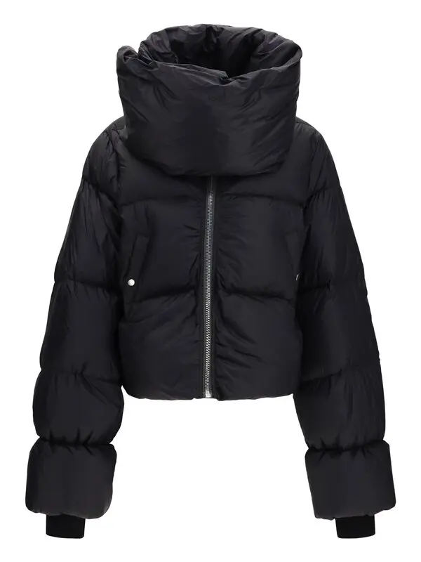 Rick Owens Padded Funnel Neck Jacket - Black