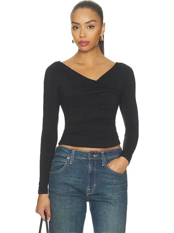 Free People That's A Wrap Layering Top - Black