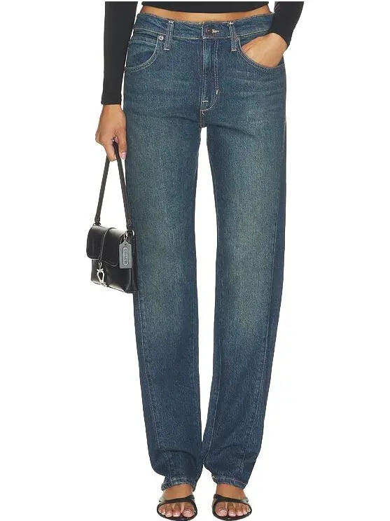Free People X We The Free High Rise Tapered Jean - Blue Echo