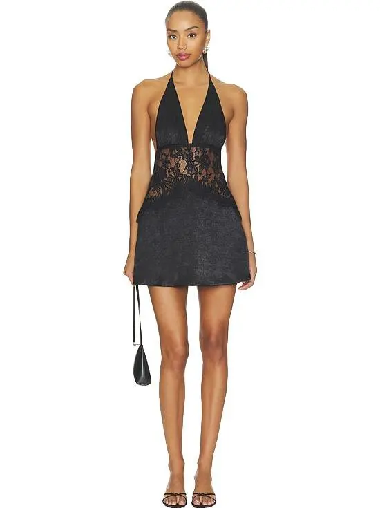 MORE TO COME Kimmie Mini Dress - Black