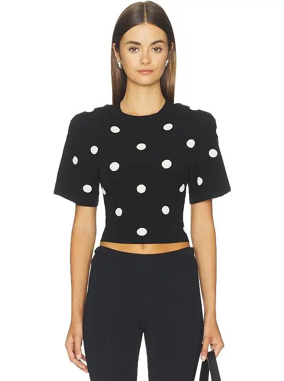 DODIEE Poppi Top In & White - Black