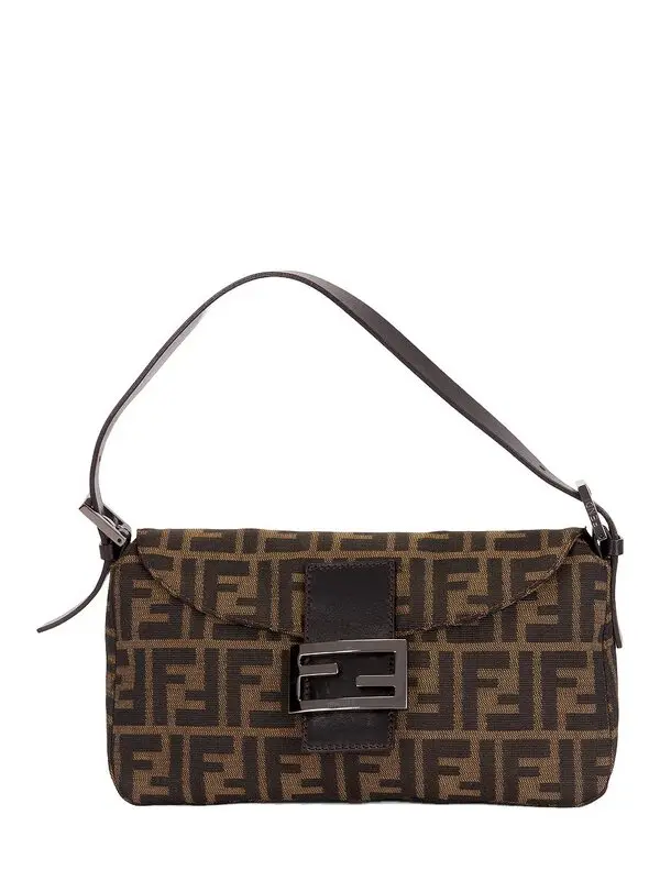 Fendi Zucca Baguette Shoulder Bag - Brown