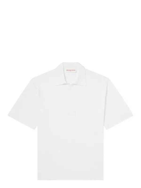 Orlebar Brown Raffertie Merino Wool Polo Shirt - Neutrals