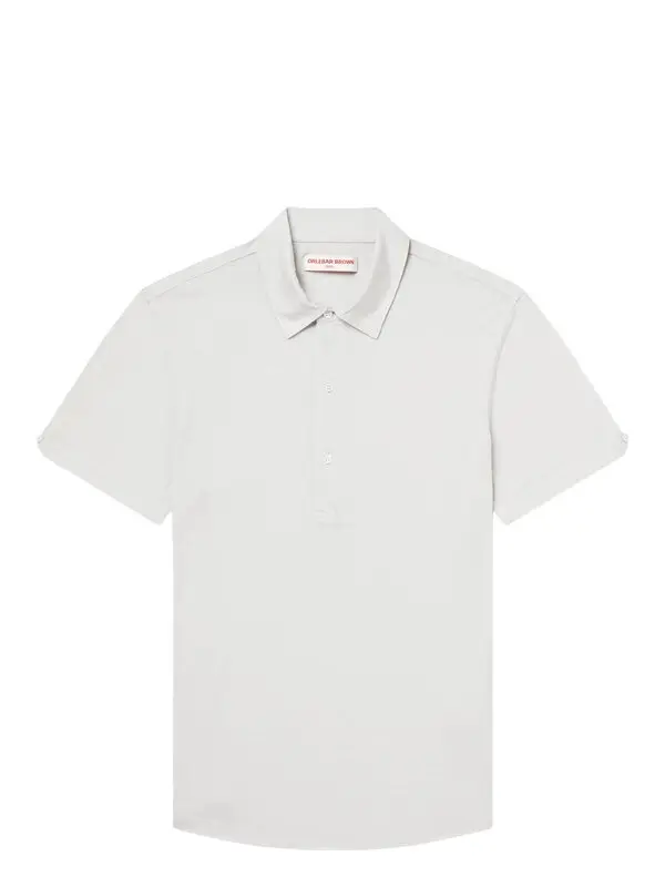 Orlebar Brown Sebastian Wool-jersey Polo Shirt - Neutrals