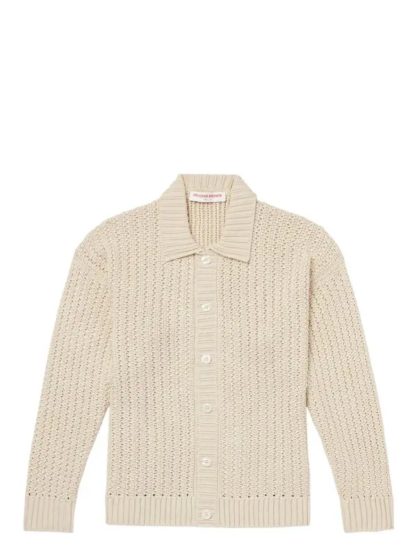 Orlebar Brown Thomas Organic Cotton Cardigan - Neutrals