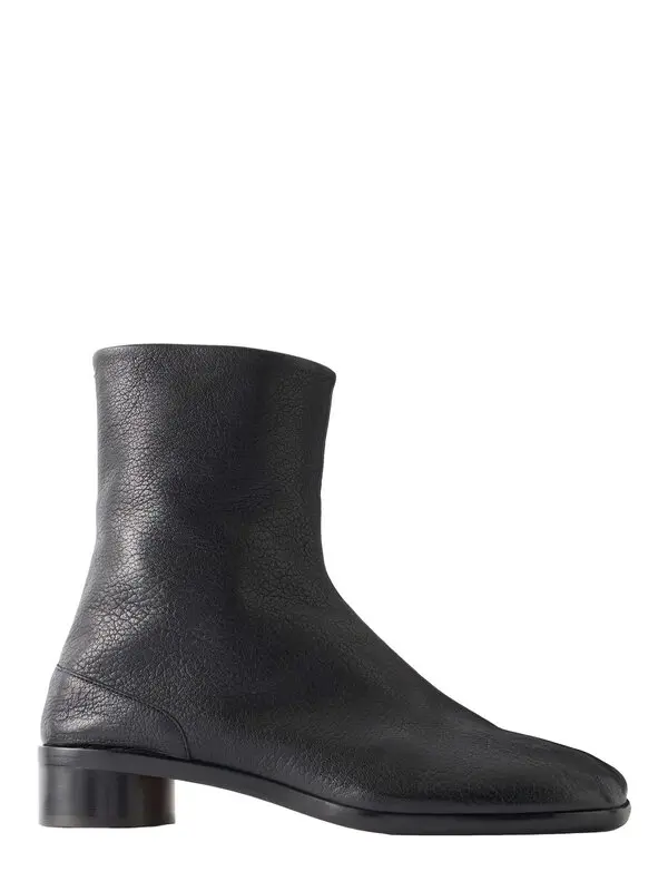MAISON MARGIELA Tabi Split-toe Leather Boots - Black