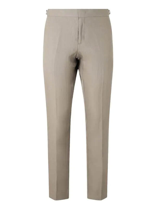 Orlebar Brown Griffon Straight-leg Linen Trousers - Brown
