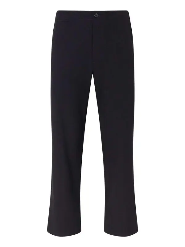 THE ROW Ramil Straight-leg Wool Trousers - Black