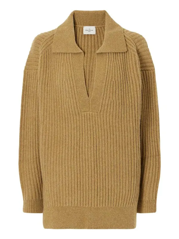 Le Kasha Malte Ribbed Cashmere Sweater - Yellow