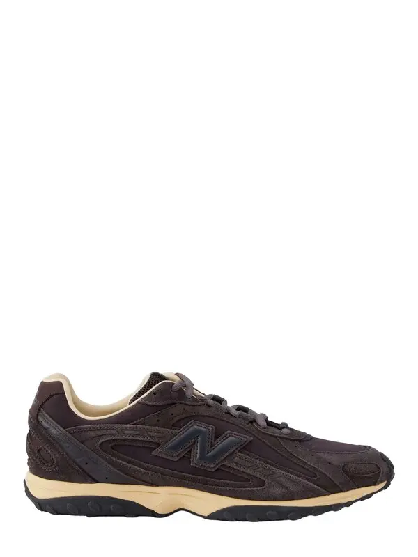 NEW BALANCE Auralee 240 Suede And Nubuck Sneakers - Brown