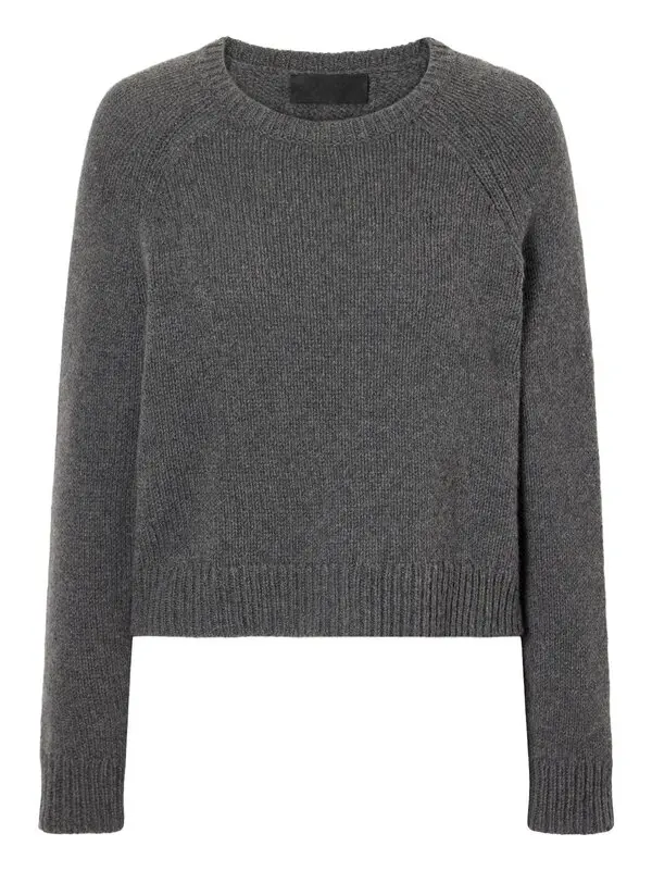 NILI LOTAN Laurel Cashmere And Wool-blend Sweater - Gray