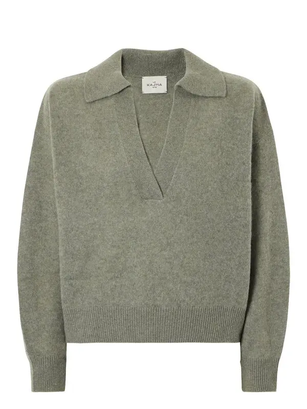 Le Kasha Cropped Cashmere Sweater - Green