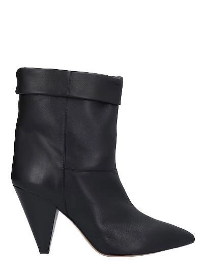 Isabel Marant Étoile Ankle Boots With Tapered Heel - Black