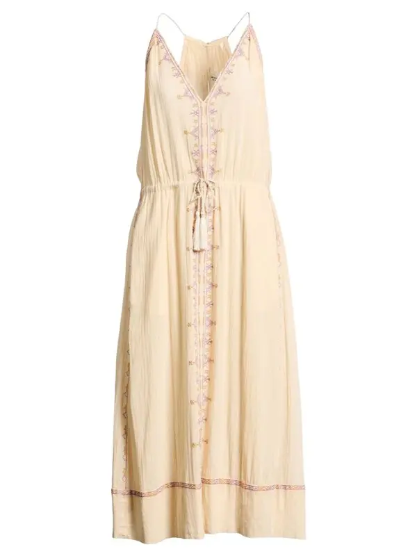 Isabel Marant Étoile Sleeveless V-neck Midi Dress - Nude