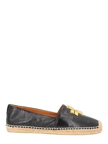 Tory Burch Leather Espadrilles With Appliqués - Black