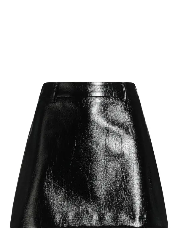 MAXCO. Max&co. Flared Skirt With Pleats And Belt Loops - Black