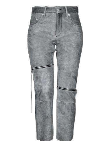 MAISON MARGIELA Leather Pants - Gray