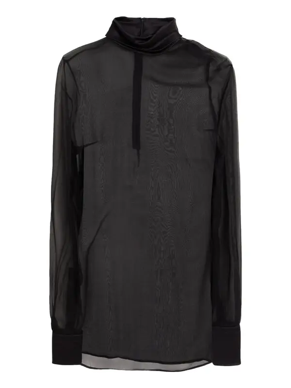 Dolce & Gabbana Turtleneck Long Sleeve Top - Black