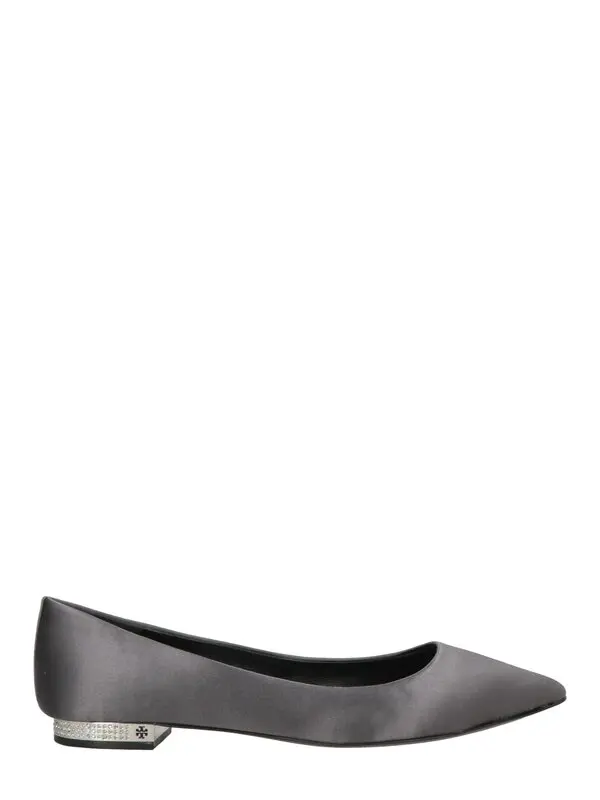 Tory Burch Rhinestone Embellished Ballet Flats - Gray