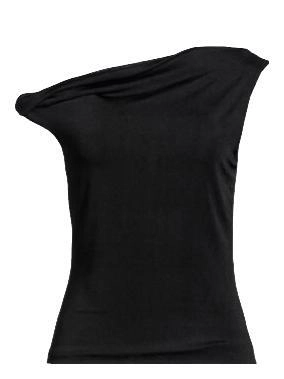 Rag & Bone Sleeveless Draped Neckline T-shirt - Black