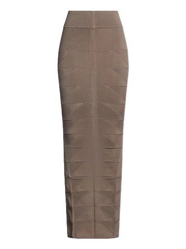Rick Owens Simple Knit Skirt - Brown