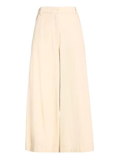 Max Mara Beige Gabardine Wide-leg Trousers - Nude