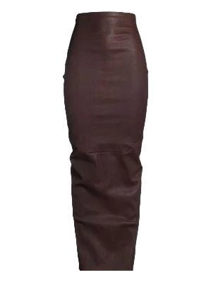 Rick Owens High-waisted Pencil Midi Skirt - Black