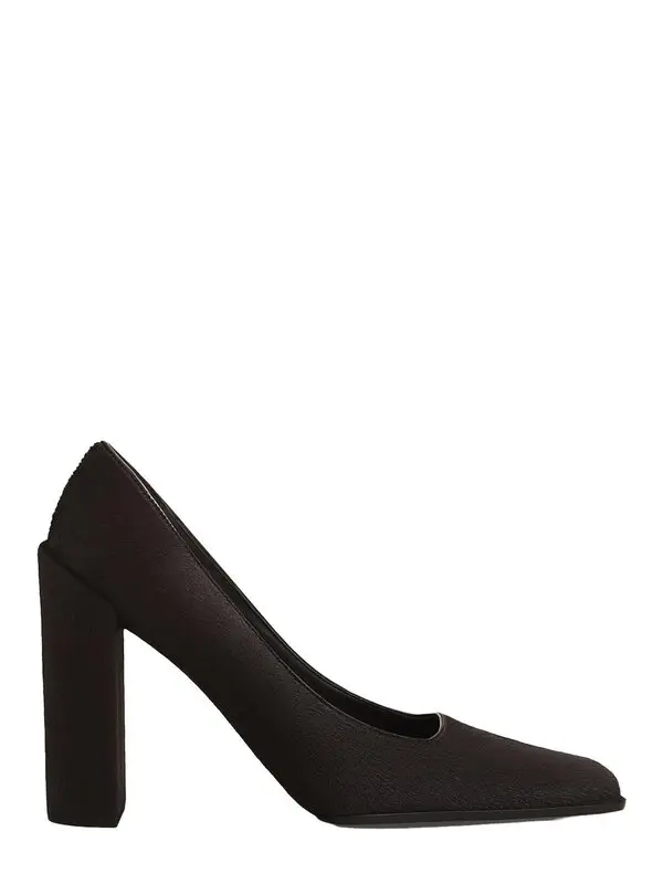 Alaïa Square-toe Chunky High Heel Pumps - Black
