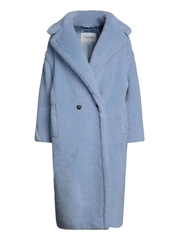 Max Mara Shearling Coat - Blue